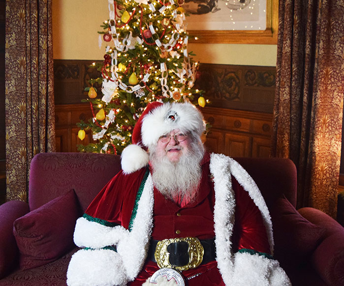 Santa at the Eustis Estate | Historic New England